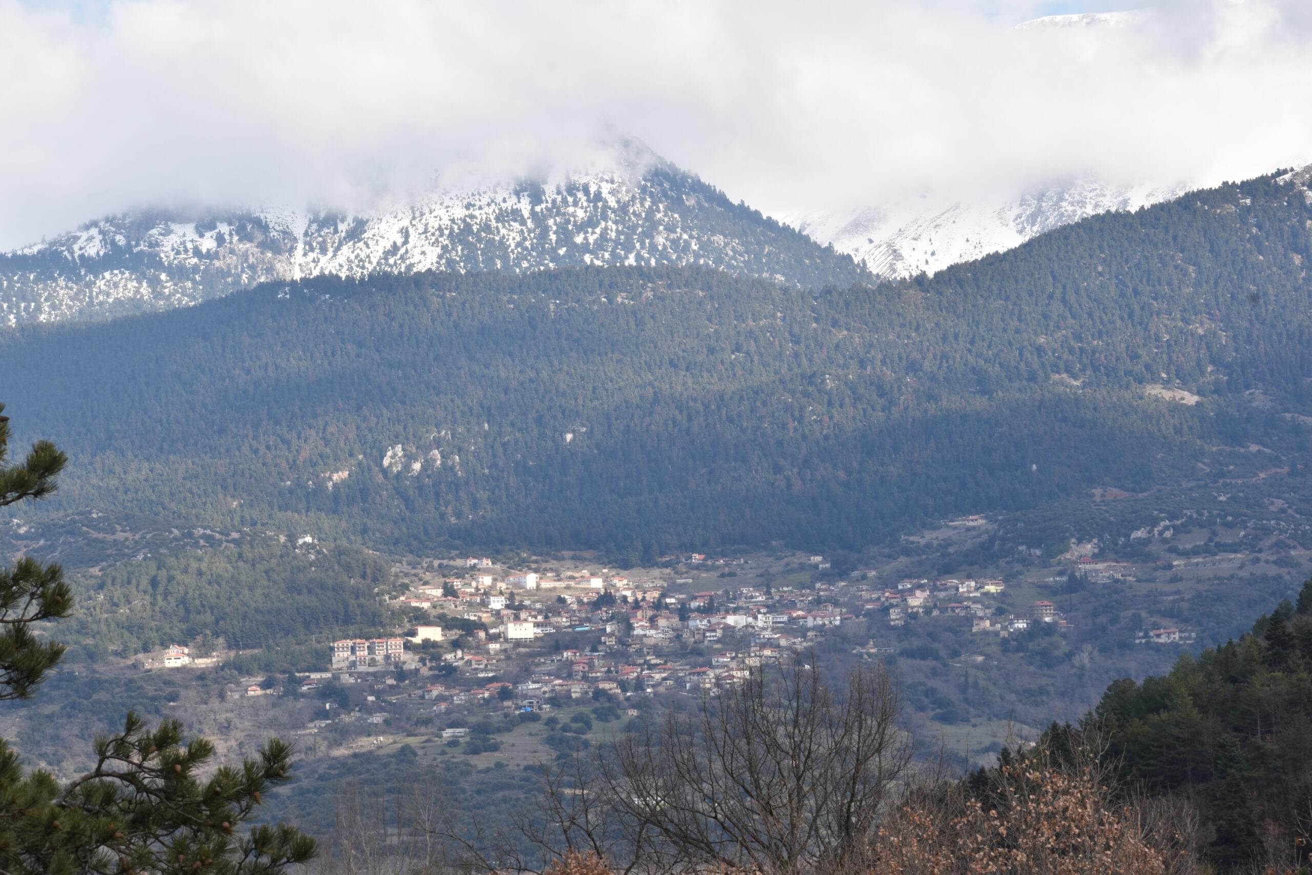 Φενεός, χιόνι και κρύο - Χωριά της Ελλάδας